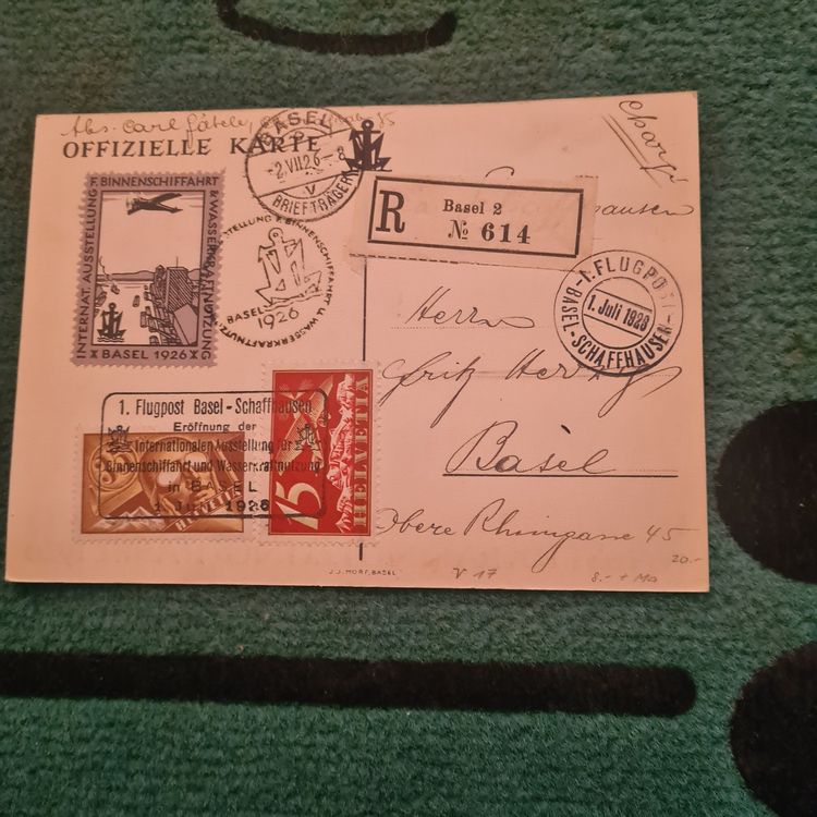Karte Binnenschifffahrt 1926, Basel (Gebraucht) in Péry für CHF 5 – mit Lieferung auf Ricardo kaufen