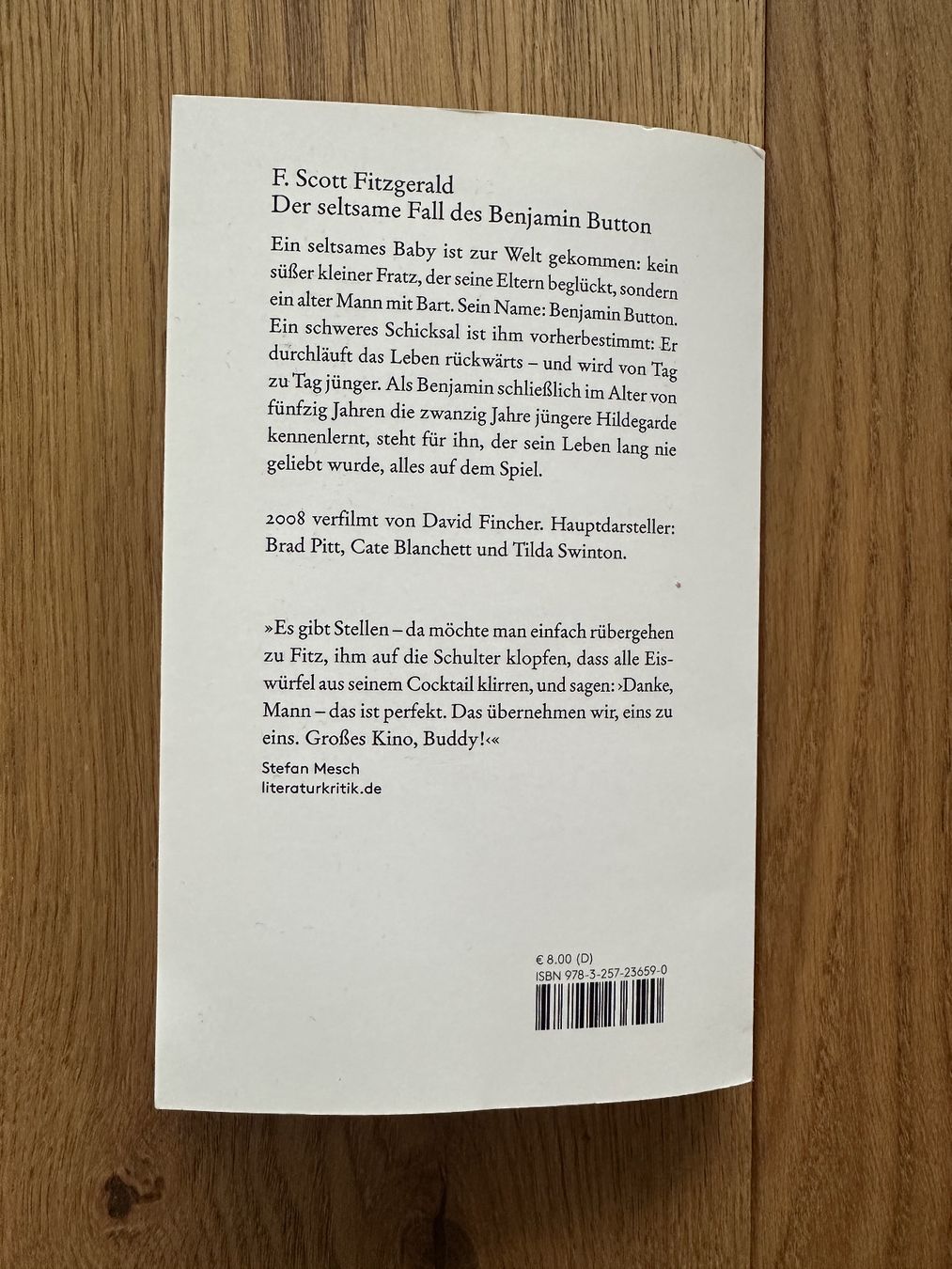F. Scott Fitzgerald - Der seltsame Fall des Benjamin Button (Neu ...
