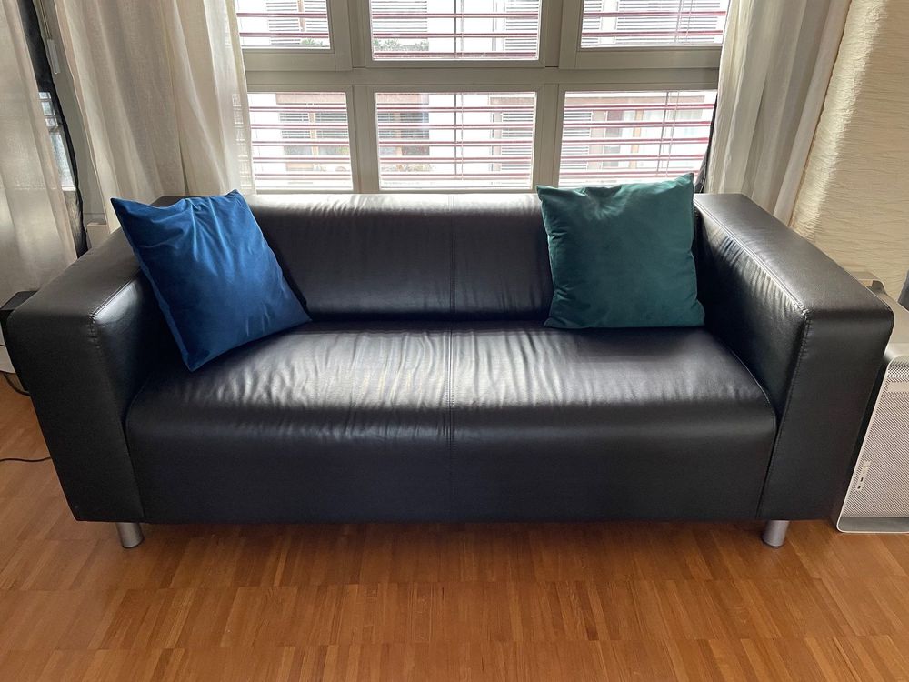 IKEA 2er Sofa KLIPPAN Bomstad schwarz | Kaufen auf Ricardo