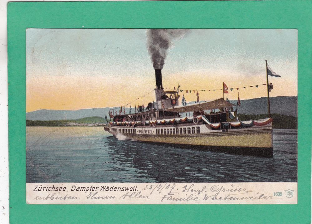 Zürichsee Dampfer " Wädensweil " 1907 (Gebraucht) in Herisau für CHF 3 ...