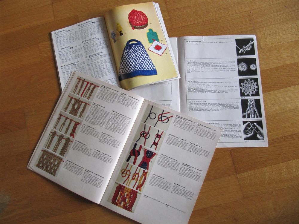 3 Handarbeits-Hefte Lang Macramé Häkeln Stricken | Kaufen auf Ricardo