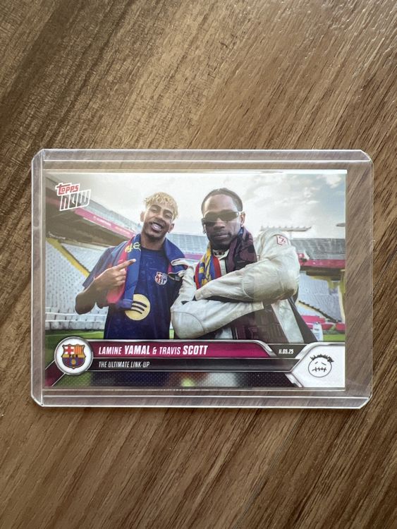 Lamine Yamal und Travis Scott Limitierte Topps Karte (Neu (gemäss ...