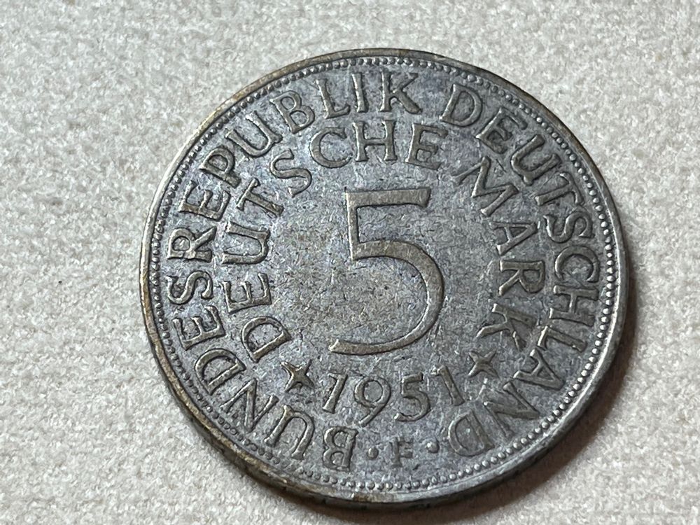 5 DEUTSCHE MARK 1951 | Kaufen auf Ricardo