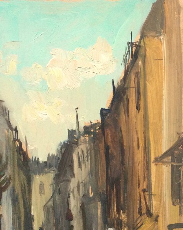 Renée Yolande HAUSER (1919-2008) Strasse Scene Gemälde (Gebraucht) in ...