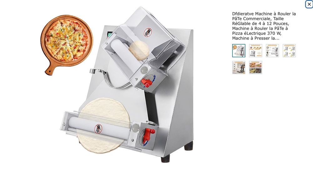 Machine à Rouler la PâTe À Pizza éLectrique 370 W | Kaufen auf Ricardo