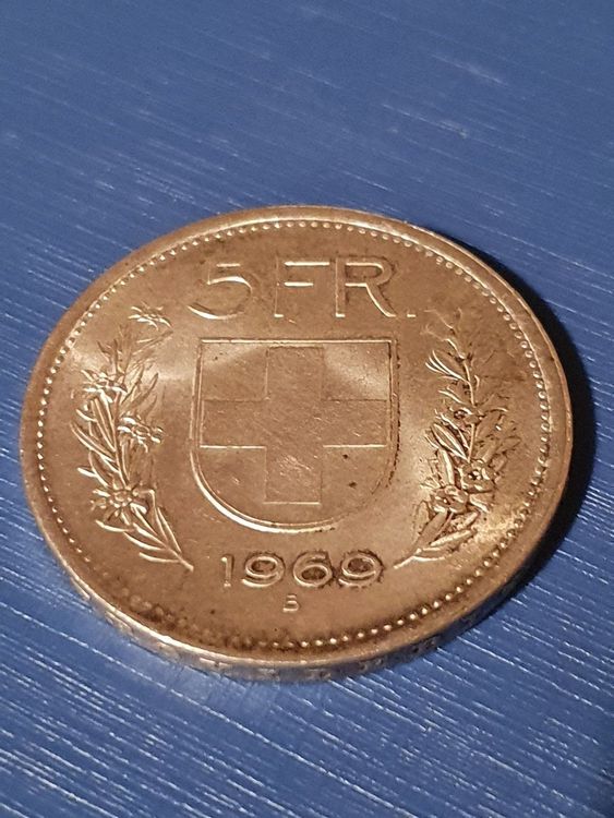 5 Franken CH 1969 SILBER !!! (Gebraucht) in Gamprin für CHF 8.5 – mit Lieferung auf Ricardo kaufen