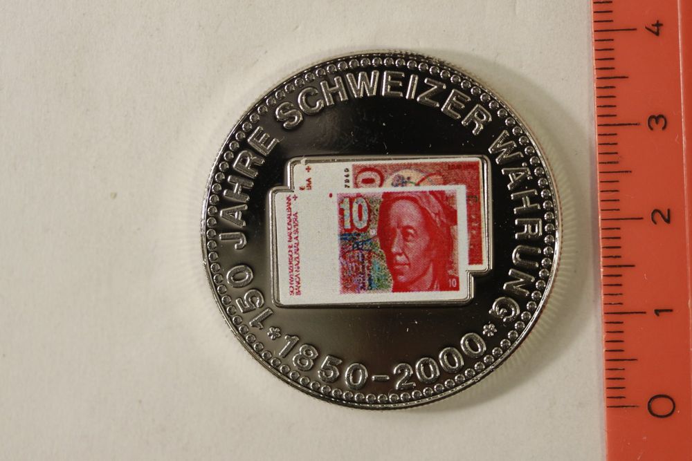 Medaille pour billet suisse 10fr (D'occasion) à La plaine pour CHF 3 ...