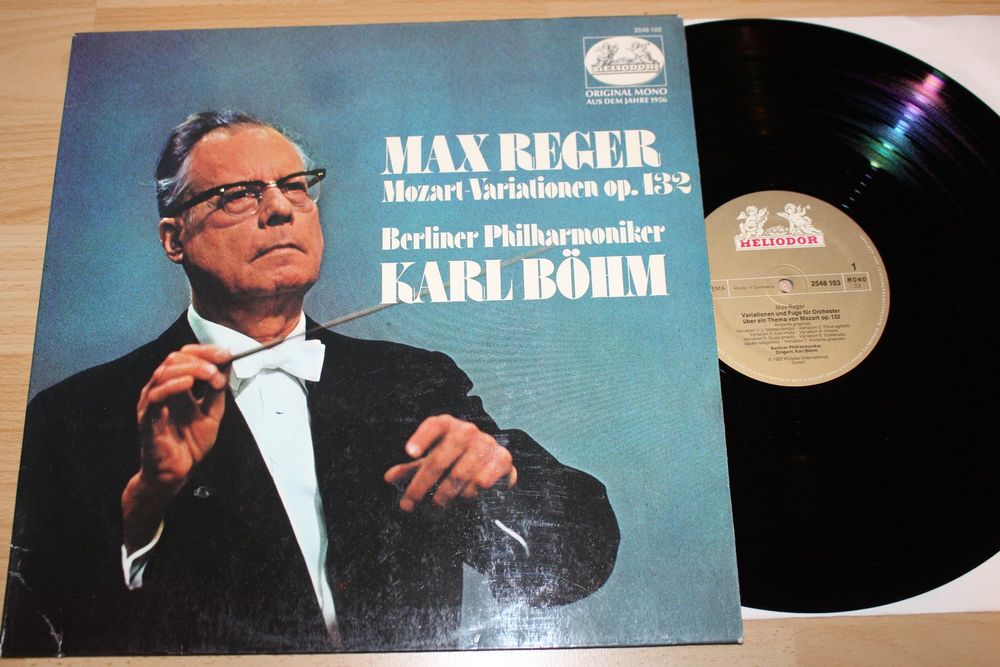 Reger: Mozart-Variationen; Karl Böhm; LP Heliodor mono (Gebraucht) in ...