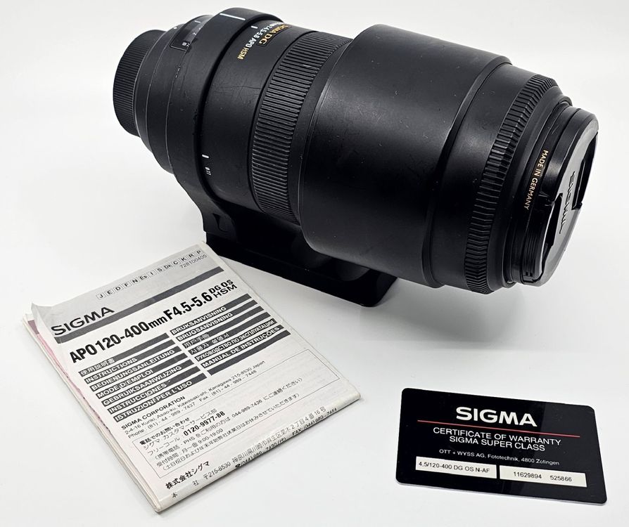 Sigma 120-400mm F4.5-5.6 DG OS HSM - Top Zustand! (Gebraucht) in ...
