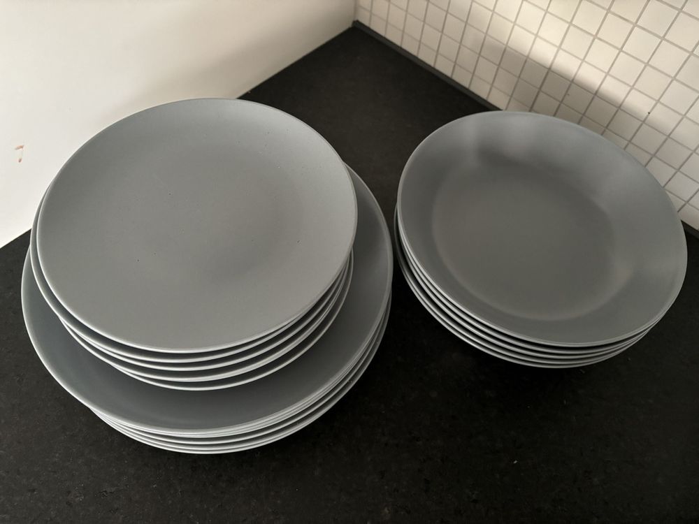 Ikea Geschirr Grau Matt