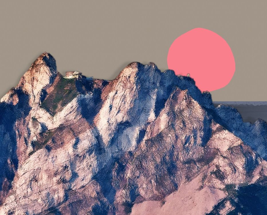 Pilatus Berg Kunst Modern Art Luzern Alp Natur Schweiz Bild | Kaufen auf Ricardo