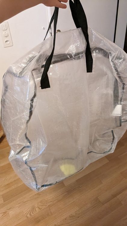 2 IkEa DIMPA Beutel, transparent, 65x22x65 cm | Kaufen auf Ricardo