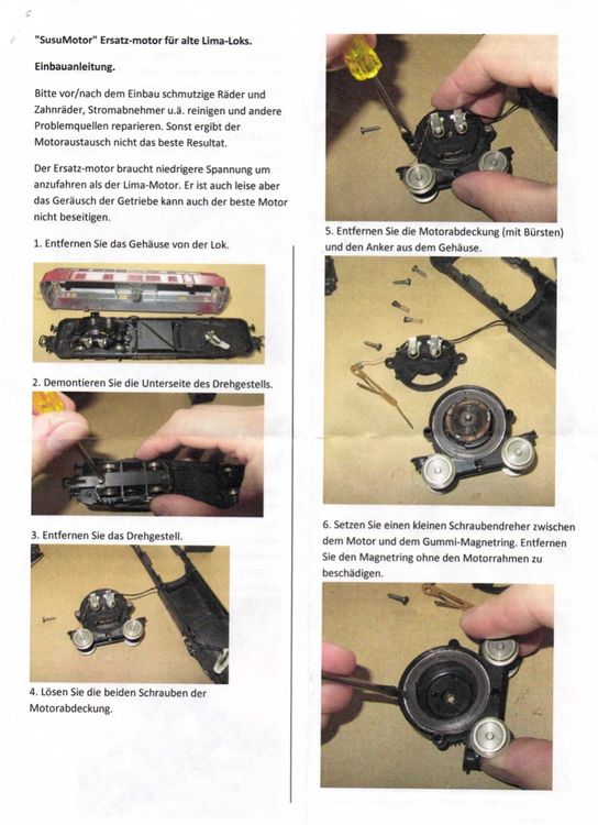 Solarmotor RF300 für Loks Lima und Fleischmann (Neu (gemäss ...