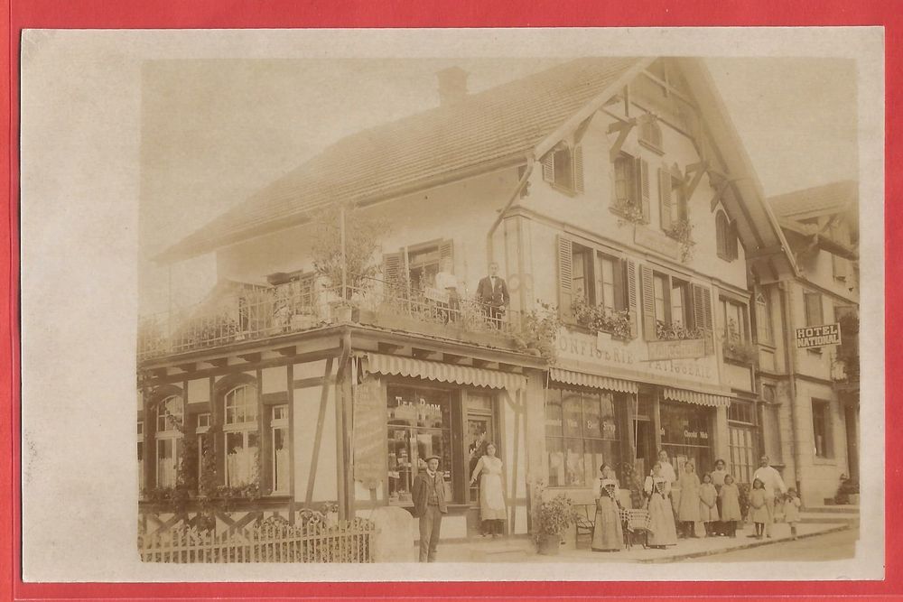 Frutigen - Hotel National Confiserie - Fotokarte ca. 1910 (Gebraucht) in Fislisbach für CHF 27 ...