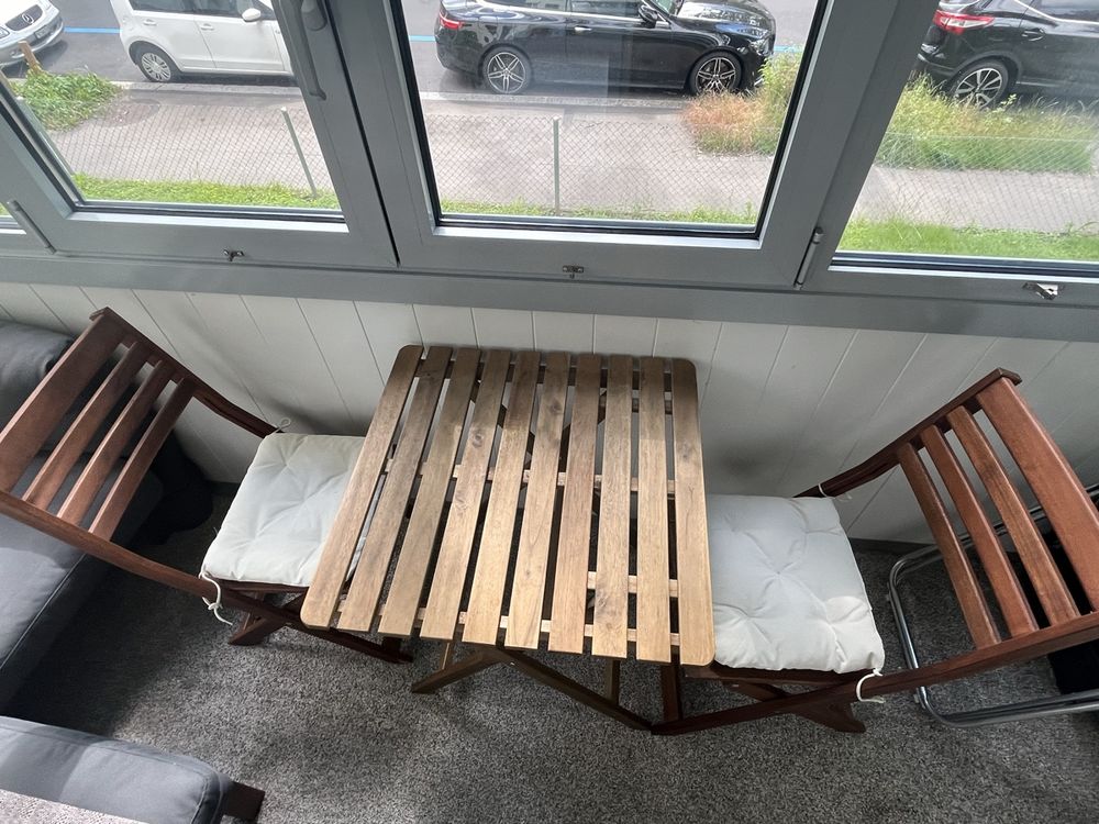 IKEA foldable dining set table ASKHOLMEN and chair APPLARO | Kaufen auf ...
