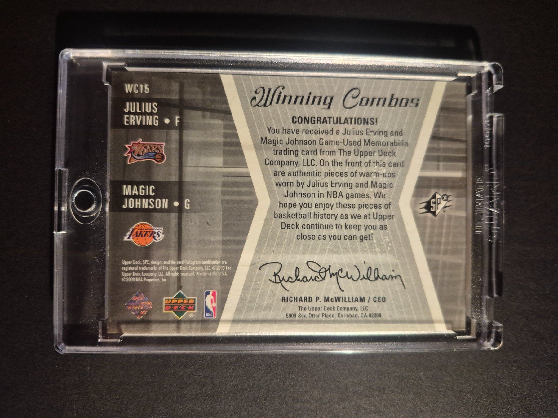 NBA Julius Erving & Magic Johnson Winning Combos 2003/04 (Gebraucht) in ...