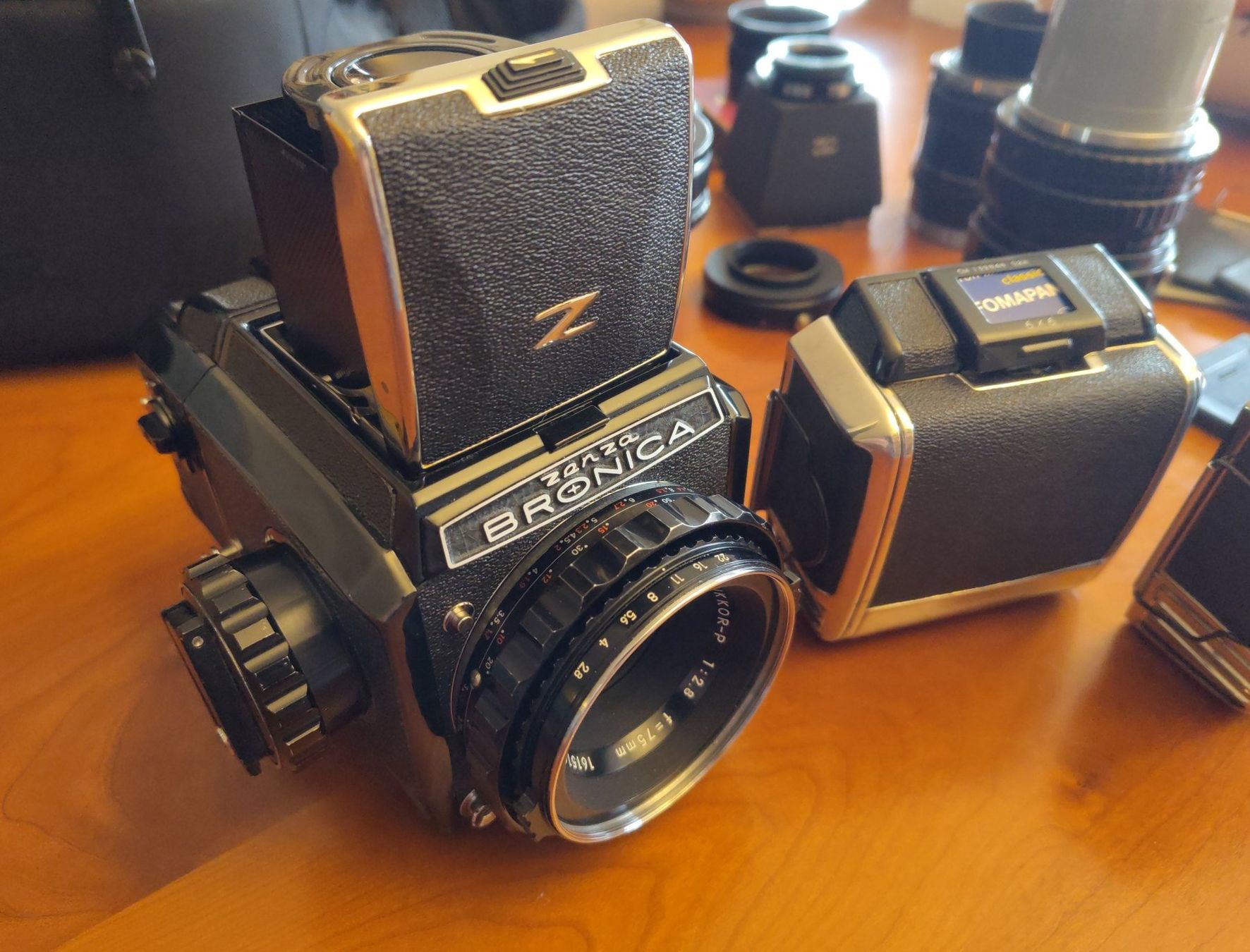 Zenza Bronica S2a 3 Magazine 4 Objektive (50, 75,135,200) (Gebraucht ...