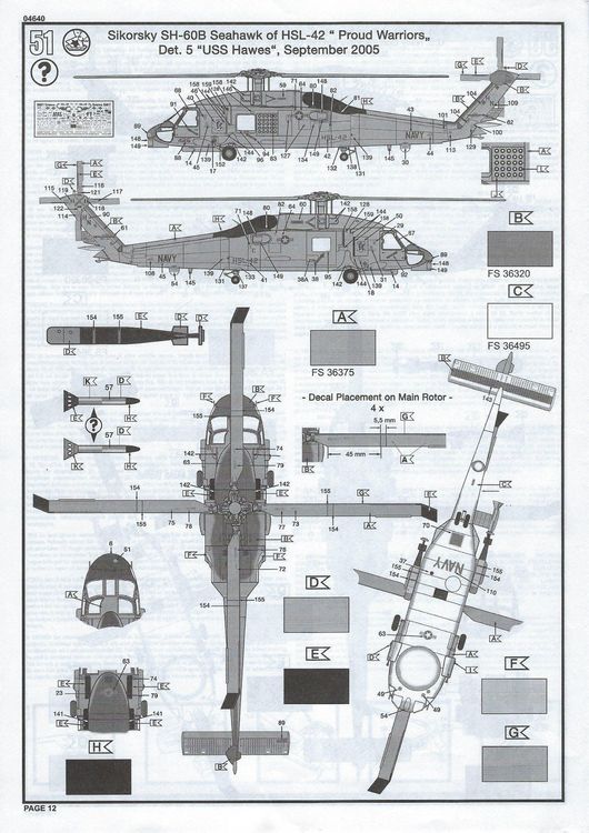 Decals zu Sikorsky SH-60B Seahawk 1/48 | Kaufen auf Ricardo