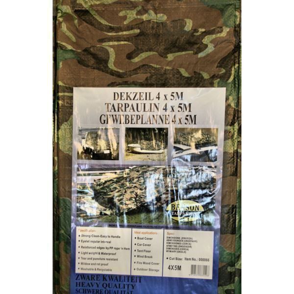 Abdeck-Plane 4 Meter x 5 Meter Armee (Neu und originalverpackt) in St ...