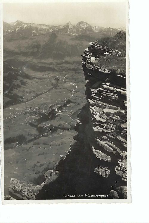 Gstaad vom Wasserngrat, Stempel Fred Pernet Pavillon Pillon (Gebraucht) in Thun für CHF 1 – mit ...