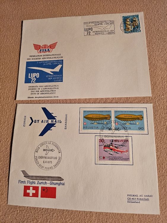 Alte Flugpost Briefe und Umschläge Sammlung (Gebraucht) in Brienz BE für CHF 2 – mit Lieferung ...