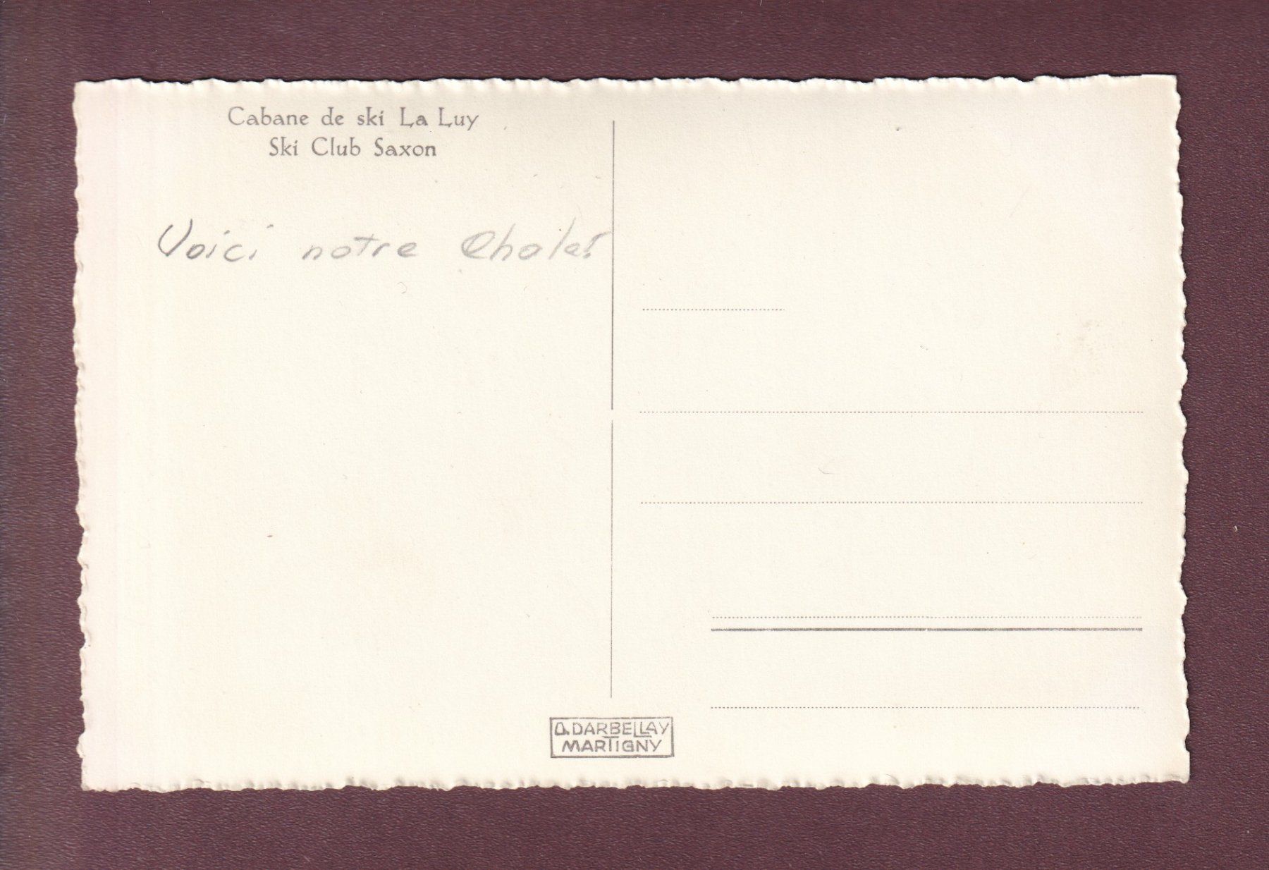 Cabane de LA LUY - Ski Club Saxon (Gebraucht) in Pully für CHF 25 – mit ...