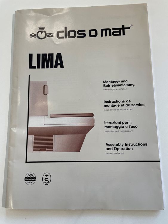 CLOS O MAT / Closomat Lima (Gebraucht) in für CHF 300 – nur Abholung ...