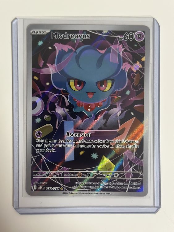 Pokemon Ascended Heroes Misdreavus 233 217 Neu Gemäss Beschreibung
