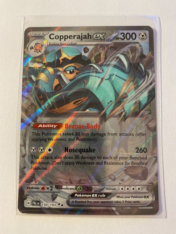 Pokemon Copperajah EX 150/193 Paldea Evolved EN (Neu (gemäss ...
