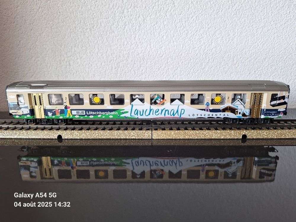 Lima HO. Voiture BLS Lauchernalp- Lötschental, 2ème classe (Neu und ...