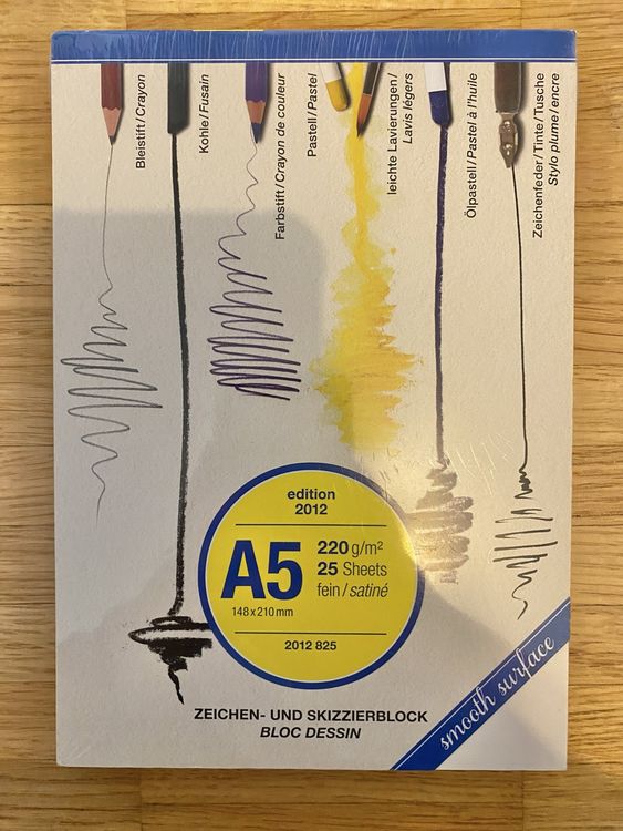 Zeichenblock / Skizzenblock, A5 220g/m2 | Kaufen auf Ricardo