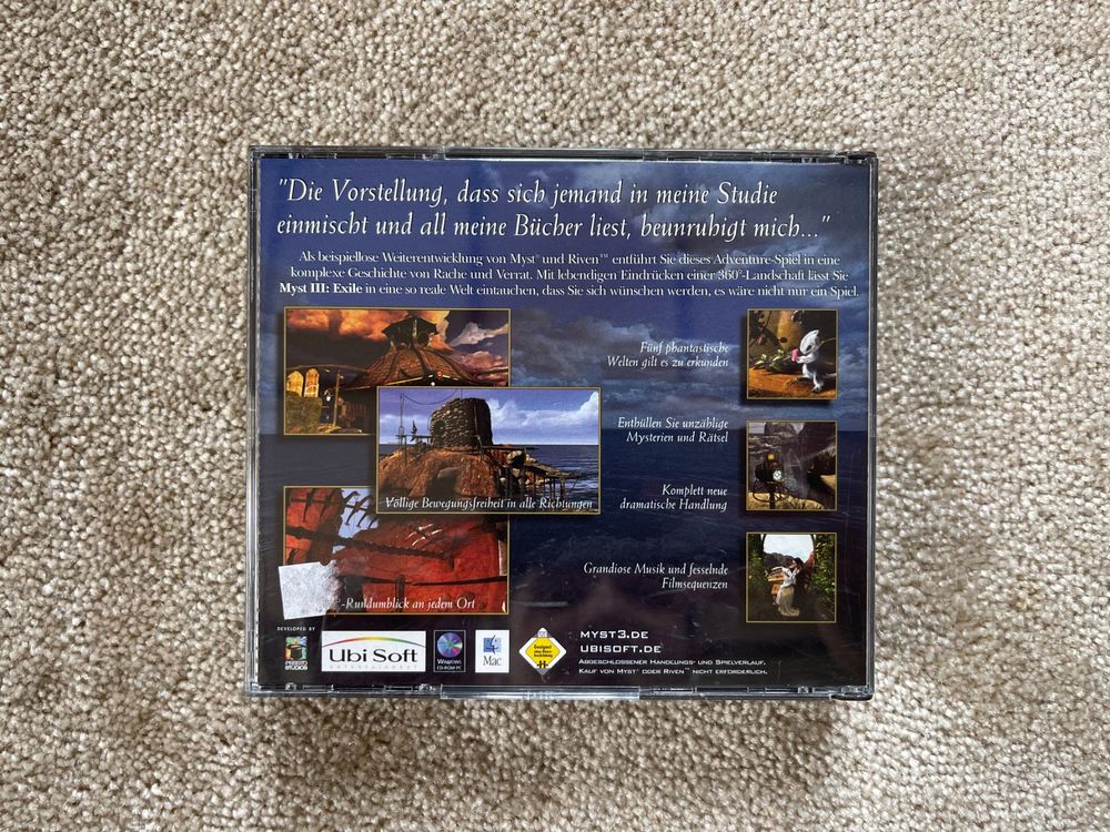 Myst III Exile 4 Disc Windows or Mac PC CD Computer Game (Neu (gemäss ...