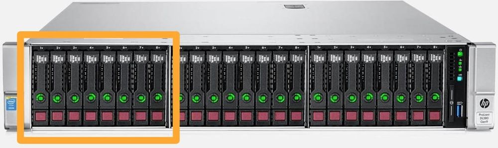 HPE DL380 Gen9 1st Disk Bay Kit + P440 747592-001 749797-001 | Kaufen ...