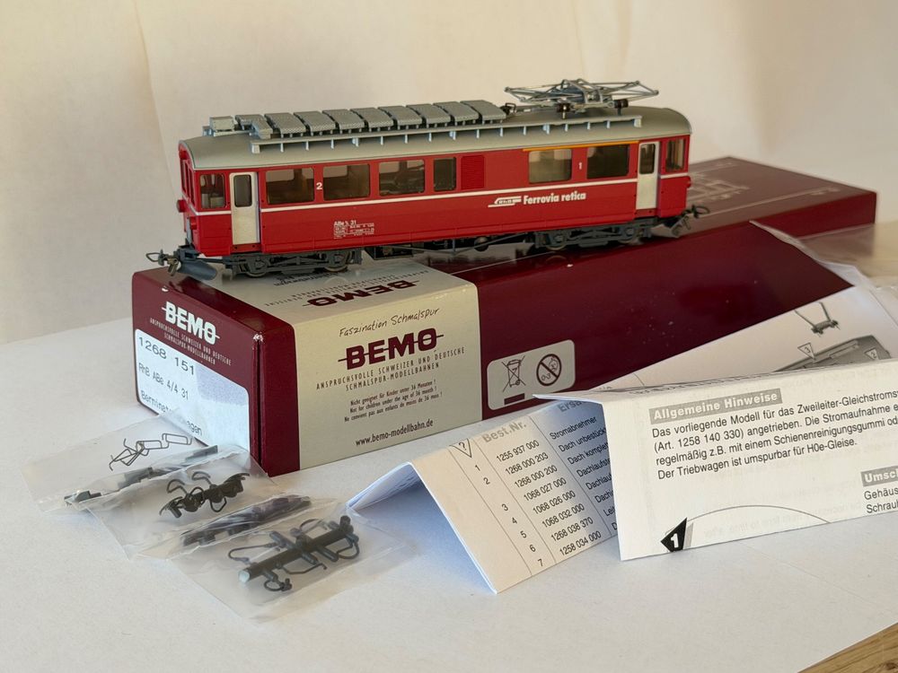 BEMO 1268 151 H0m: RhB ABe 4/4 31 (Neu und originalverpackt) in ...