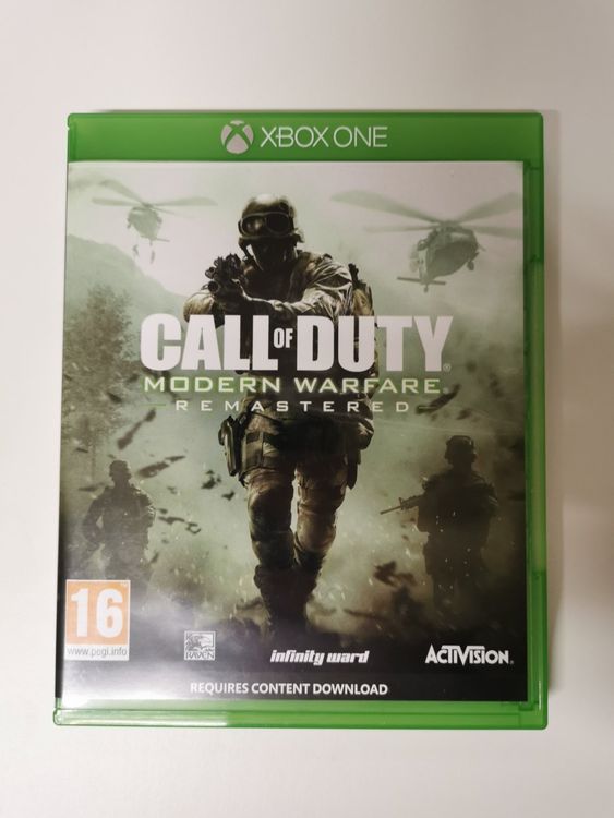 XBOX ONE Call of Duty Modern Warfare Remastered Box (Gebraucht) in ...