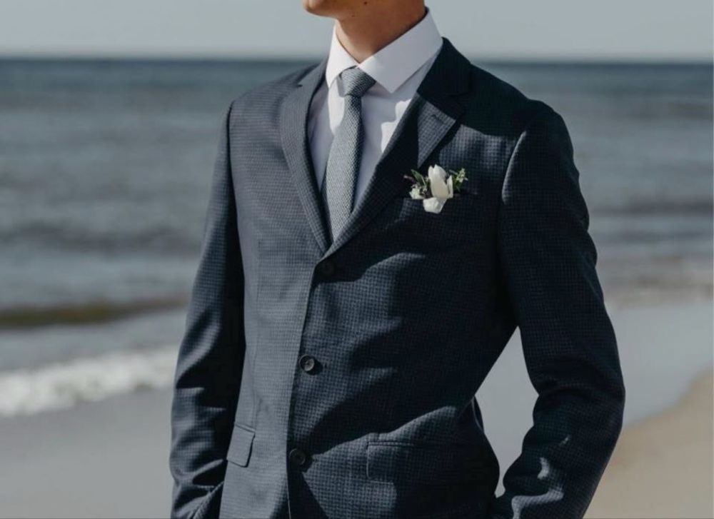 HUGO BOSS Anzug Slim Fit – Gr. 94 (38L) – Super 130 Guabello (Neu ...