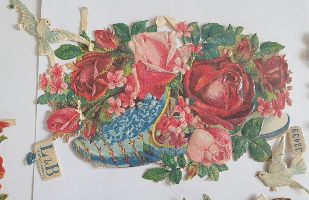 Sammlung antike Oblaten Glanzbilder Poesie Germany | Kaufen auf Ricardo