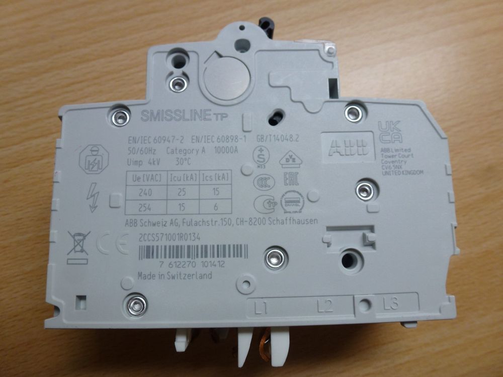 LS C13A 1pol. mit N-Trenner ABB-smissline S (Neu (gemäss Beschreibung)) in Hombrechtikon für CHF ...