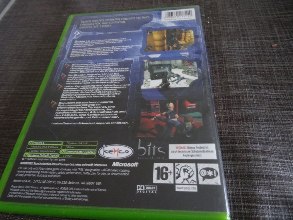 Rogue Ops XBOX (Gebraucht) in Olten für CHF 14 – mit Lieferung auf ...