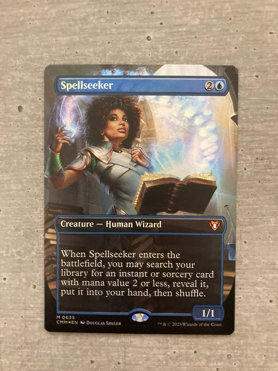 Borderless Foil Spellseeker Commander Masters NM (Neu (gemäss ...