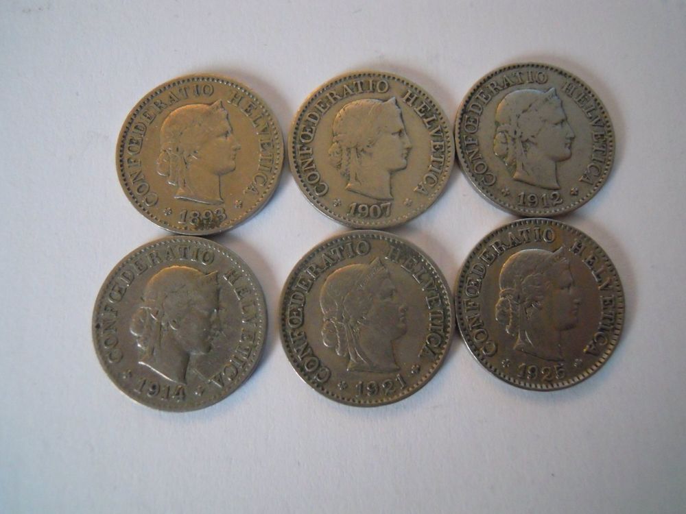 6 x 5 Rp. uralt (Gebraucht) in Kriegstetten für CHF 1 – mit Lieferung auf Ricardo kaufen