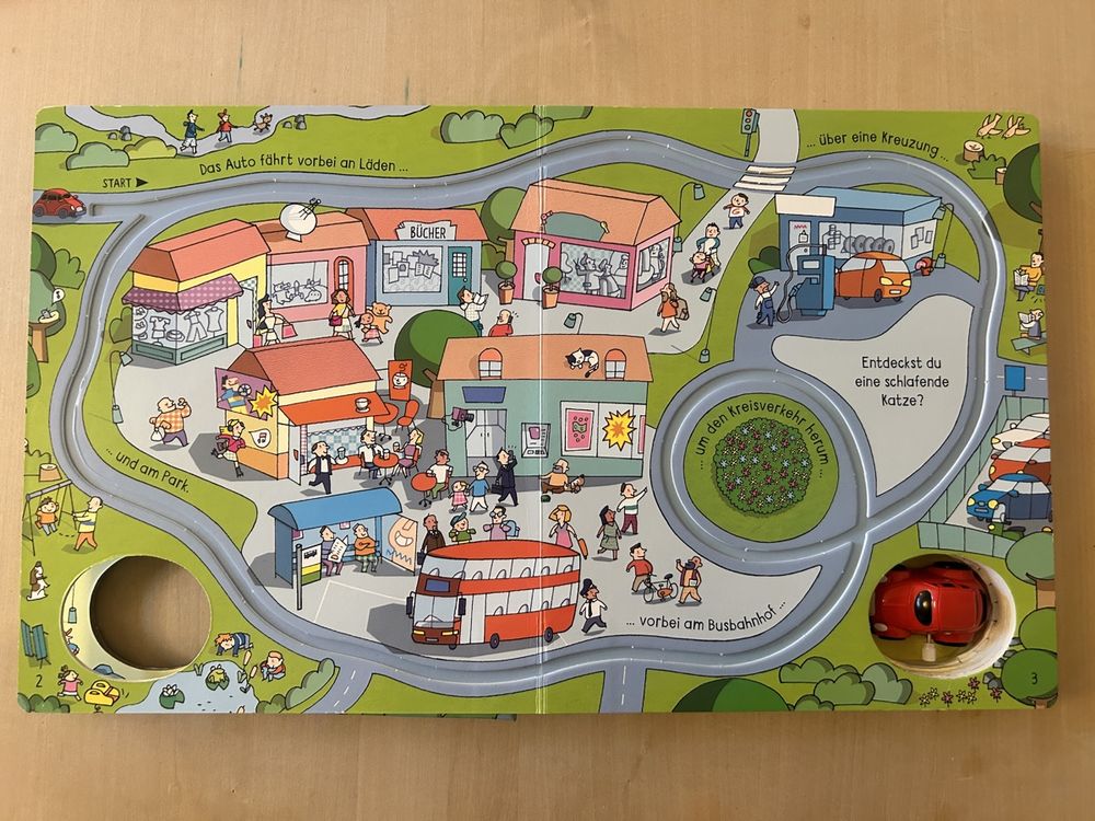 Wohin fährt das Auto. Kinderbuch mit fahrendem Auto (Gebraucht) in ...