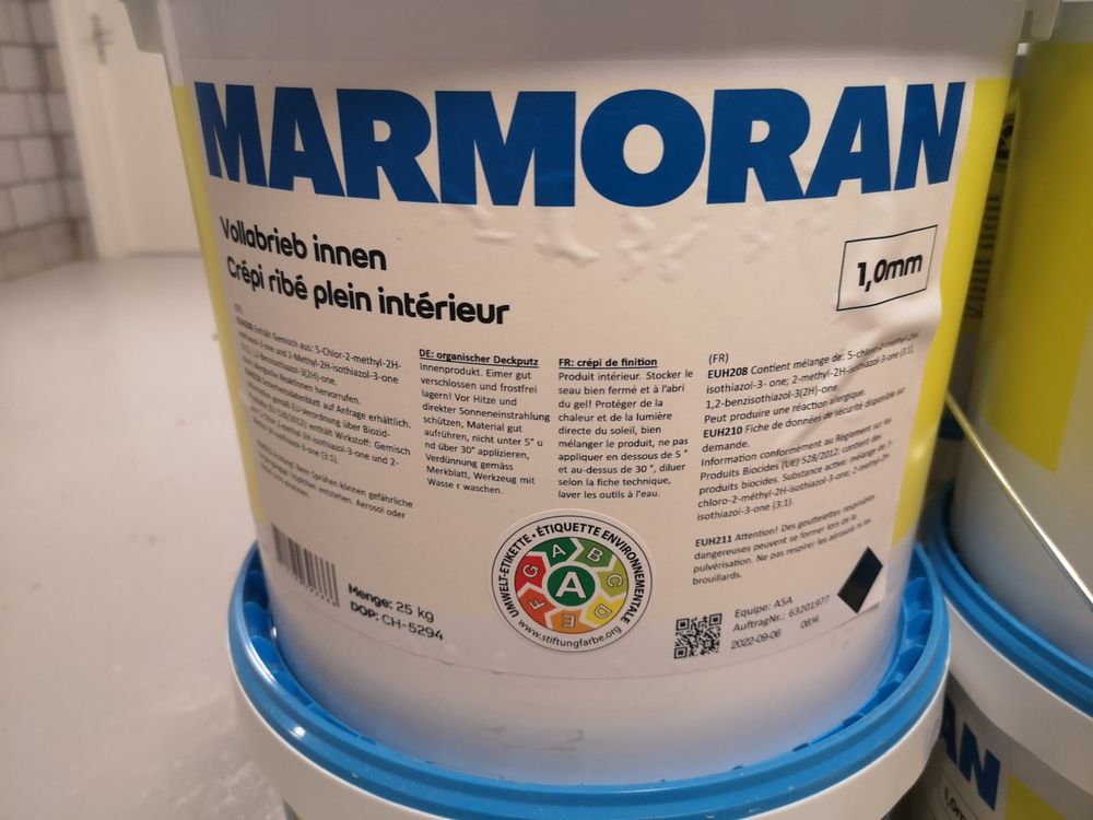 Marmoran Fertigputz 1mm (32x 25 kg für über 200m2) | Kaufen auf Ricardo