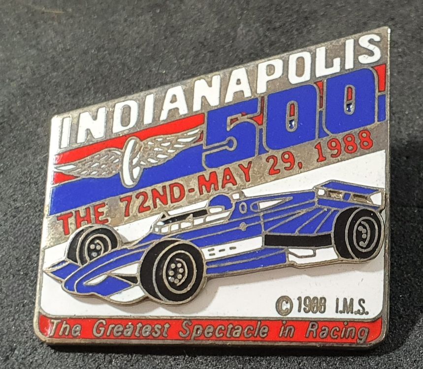 V229 Pin INDIANAPOLIS 500 Racing 1988 Aufgesetzter F1 Wagen (Gebraucht ...