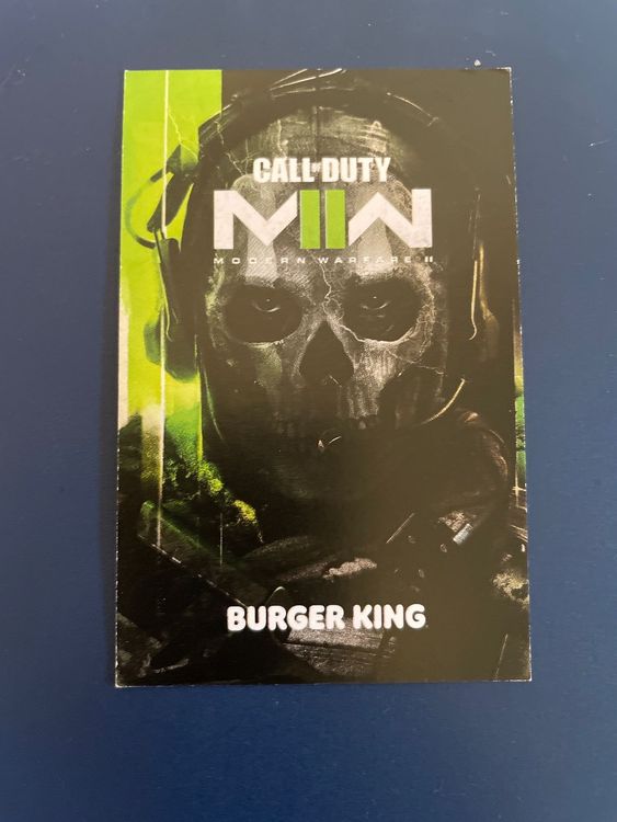 Call of Duty MW2 Code Burger king Operator skin & 2xEP | Kaufen auf Ricardo