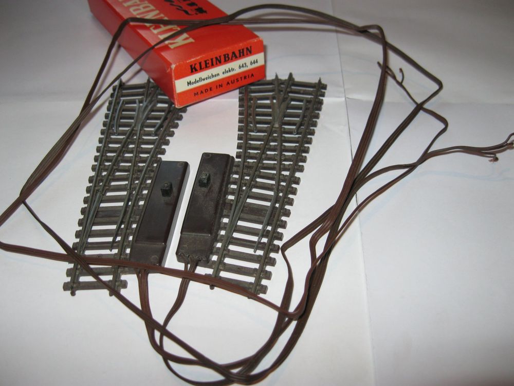Kleinbahn Weichen links und rechts OVP Nr. 643 und 644 (Gebraucht) in ...