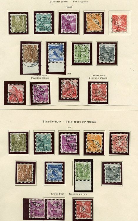 LANDSCHAFTEN 1936 GLATT + GER. FR. 90.00 +++ | Kaufen auf Ricardo