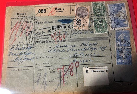Paket-Post Frankreich 1929 (Gebraucht) in Häusernmoos für CHF 12 – mit ...