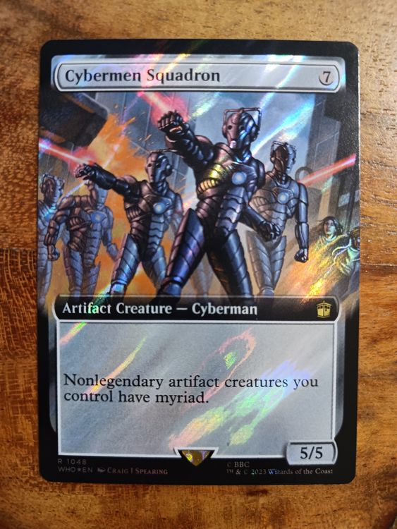 Cyberman Squadron Borderless Surge FOIL 1048 Dr.Who (Neu (gemäss ...