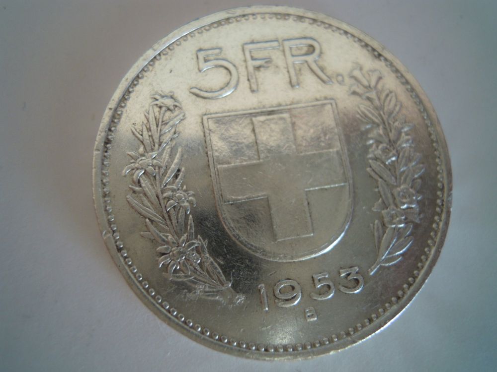 1 mal alte silber 5 Franken 1953 | Kaufen auf Ricardo